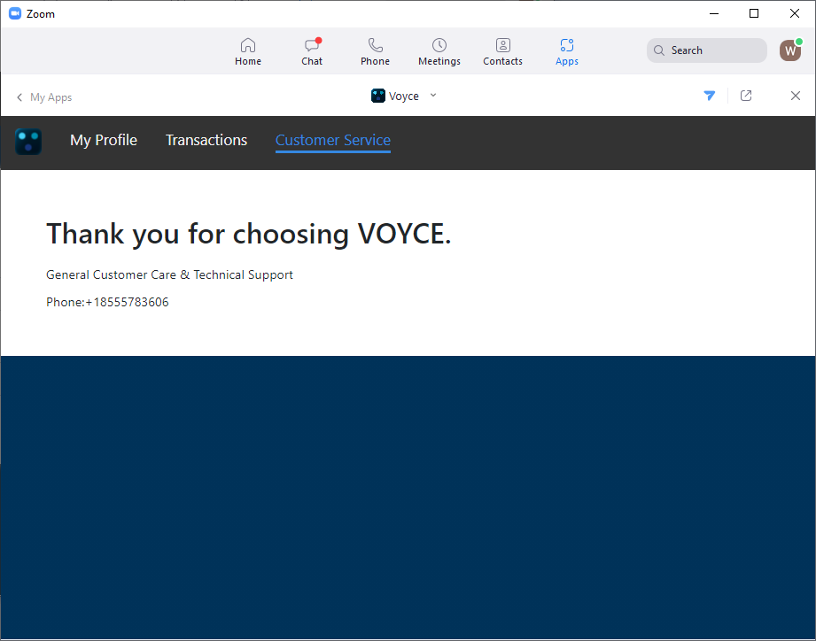 Voyce for Zoom App